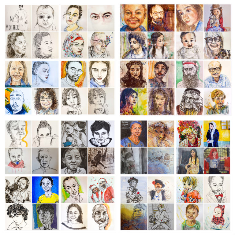 My 100 Portraits Project completed! – Artist Bee K C Tan